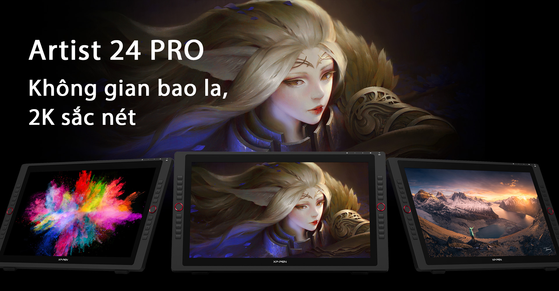 Bảng Vẽ Màn Hình XP-Pen Artist 24 Pro QHD Hiển Thị 2K - XP-PEN.VN